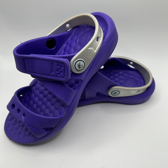 JoyBee | Shoes | Joybee Velcro Purple Sandals | Poshmark